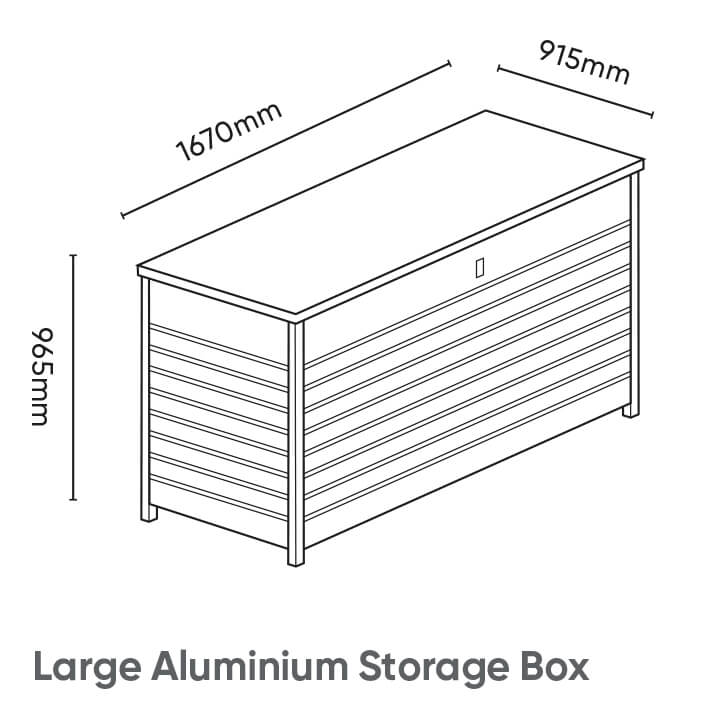 Kettler Large Aluminium Storage Box - Inside Out Living