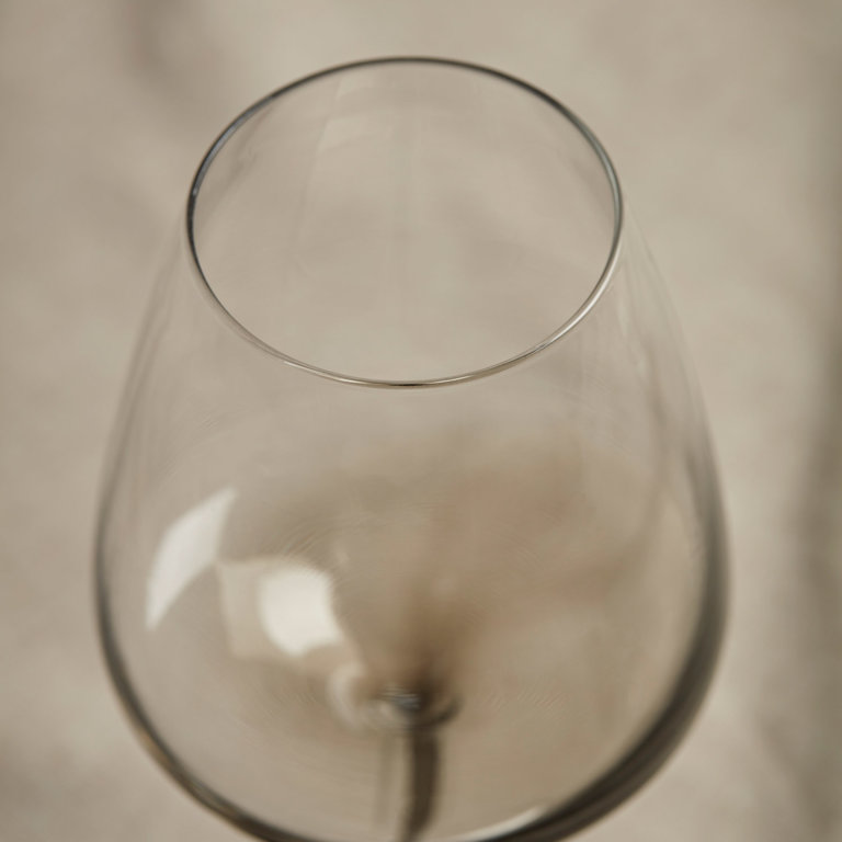 Shop Melbury | Red Wine Glass, Smoke Glass | Inside Out Living