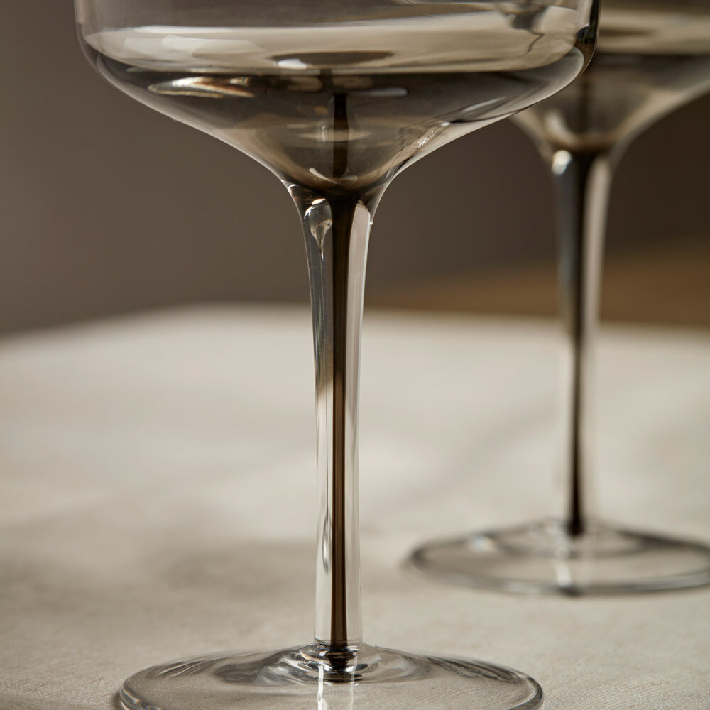 Shop Melbury | Red Wine Glass, Smoke Glass | Inside Out Living